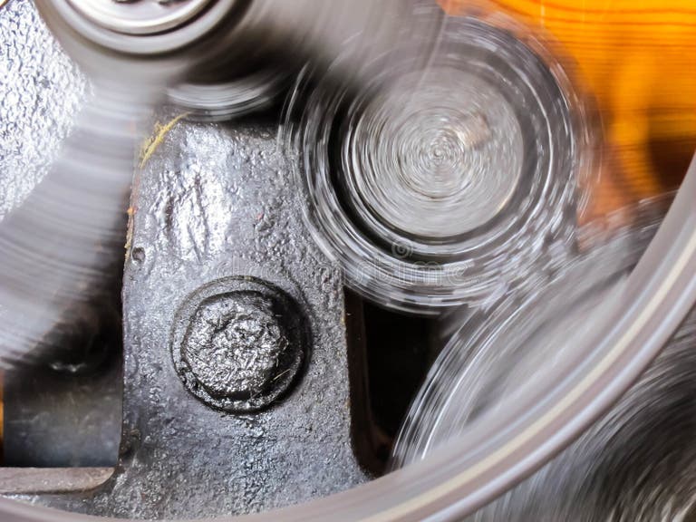 Spinning cog wheels stock photo. Image of working, mill - 91601374