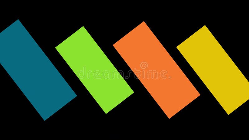Spinning Colored Rectangles Stock Footage - Video of background ...