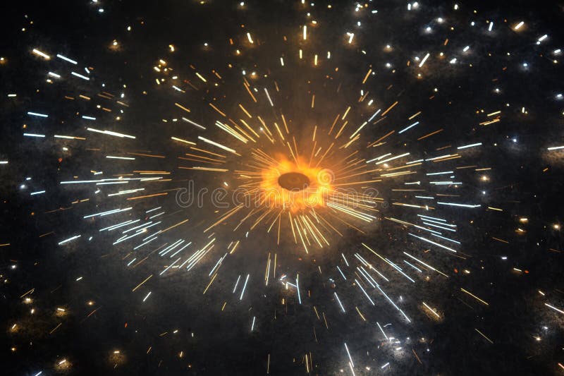Spinning Cracker on Diwali Festival Stock Image - Image of bright ...