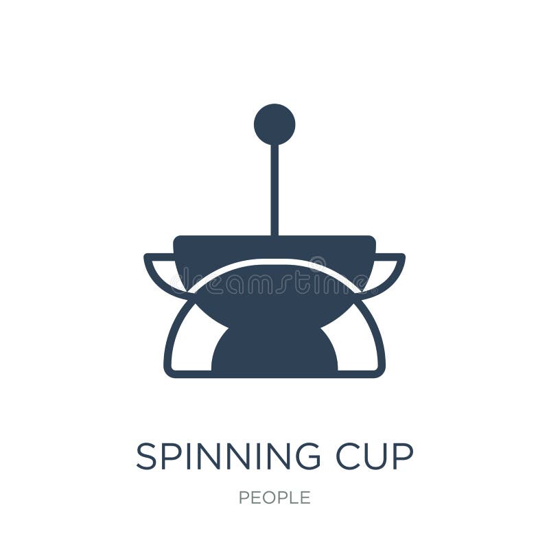 Spinning Cup Icon in Trendy Design Style. Spinning Cup Icon Isolated on ...