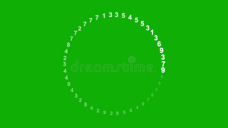 Digital Numbers Pattern Motion Graphics with Plain White Background ... Digital Numbers Pattern Motion Graphics with Plain White Background ...