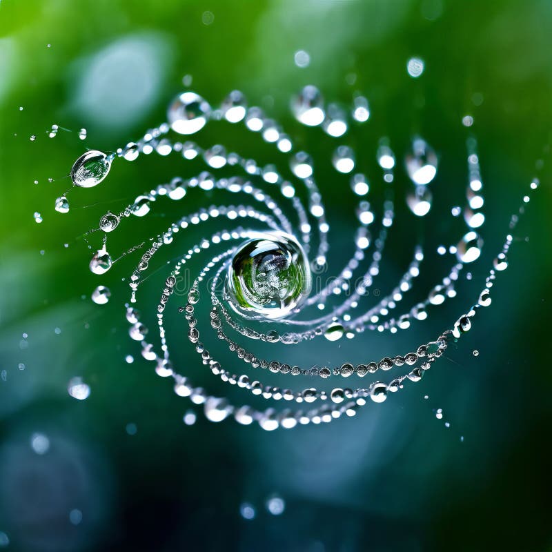 Spinning Droplets these Raindrops Spin As they Fall Creating a Stock ...