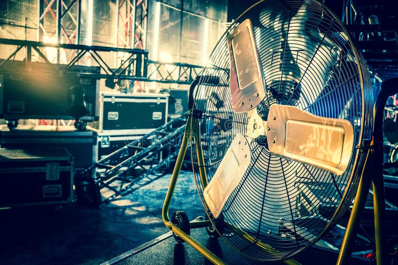 Spinning fan closeup. stock photo. Image of machinery - 49514184