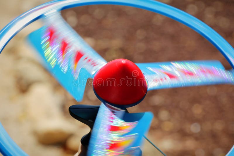 Spinning Fast Propeller Disc Toy Stock Image - Image of enjoying, games ...