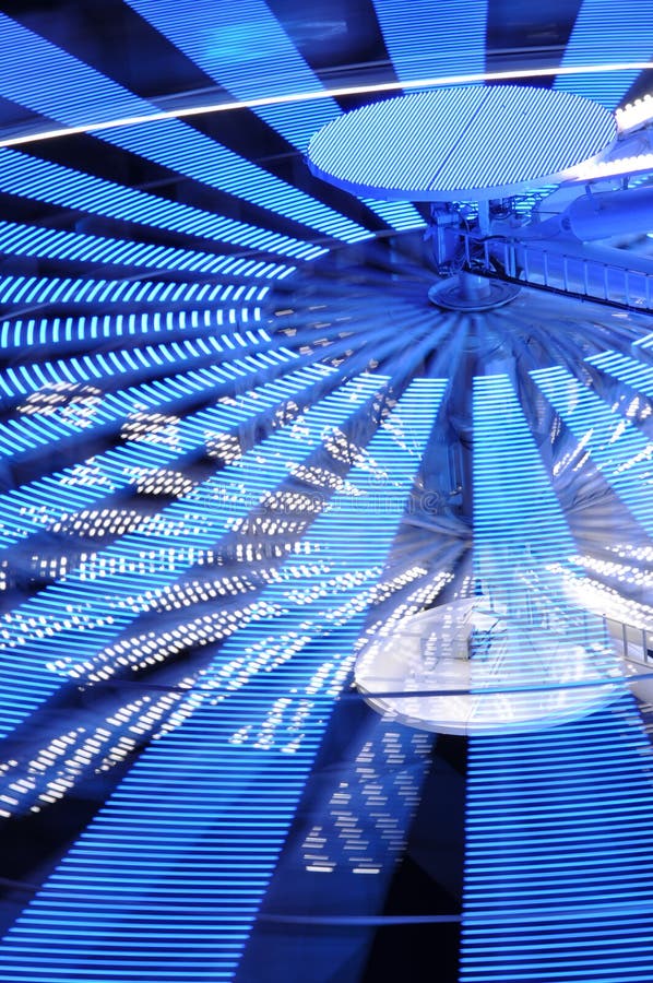 Spinning Ferris Wheel at Night Light Stock Photo - Image of enjoy ...