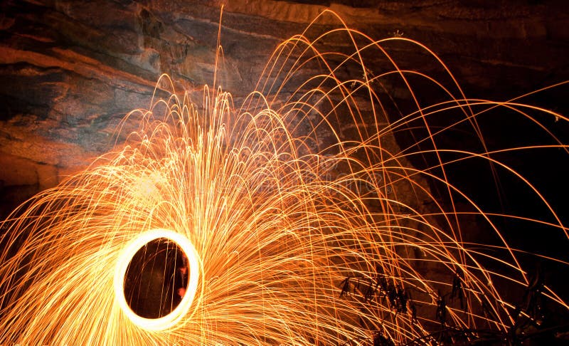 Spinning Fire stock image. Image of bright, color, fire - 18203691