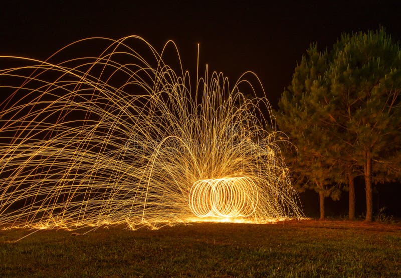 Spinning Fire stock photo. Image of arts, juggling, flames - 1730882