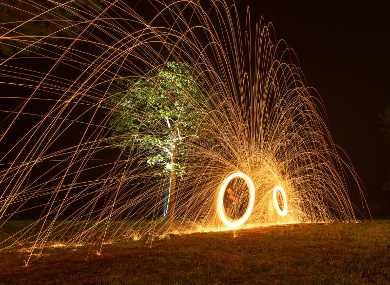 Spinning Fire stock photo. Image of arts, juggling, flames - 1730882