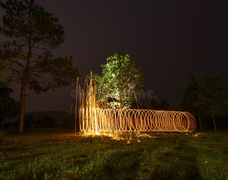 Spinning Fire stock photo. Image of arts, juggling, flames - 1730882