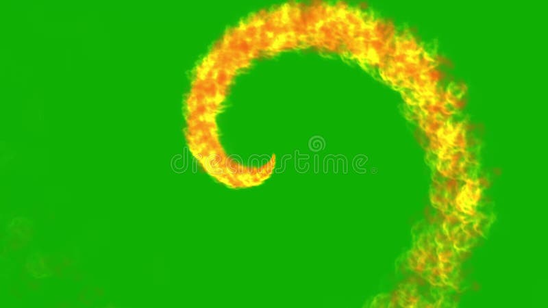 Fire Stream with Trajectory Path on Plain Black Background Stock Video ...