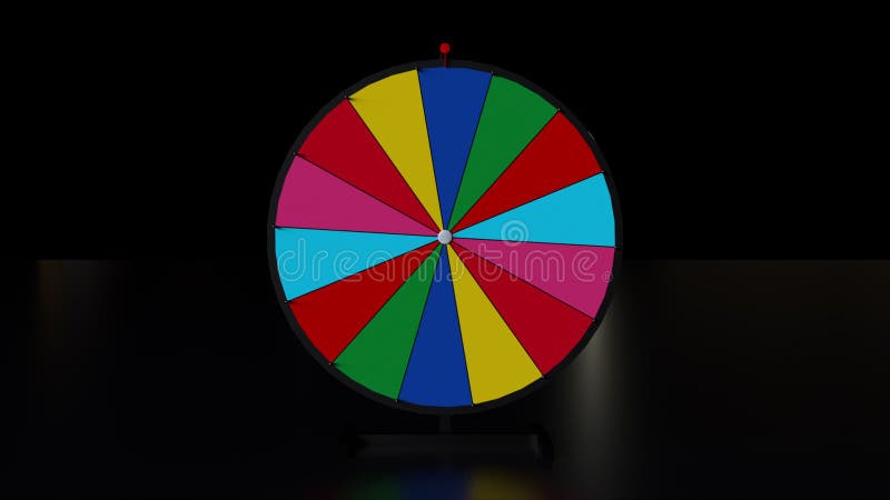 Spinning fortune wheel stock illustration. Illustration of arrow ...