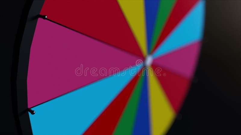 Spinning fortune wheel stock illustration. Illustration of motion ...