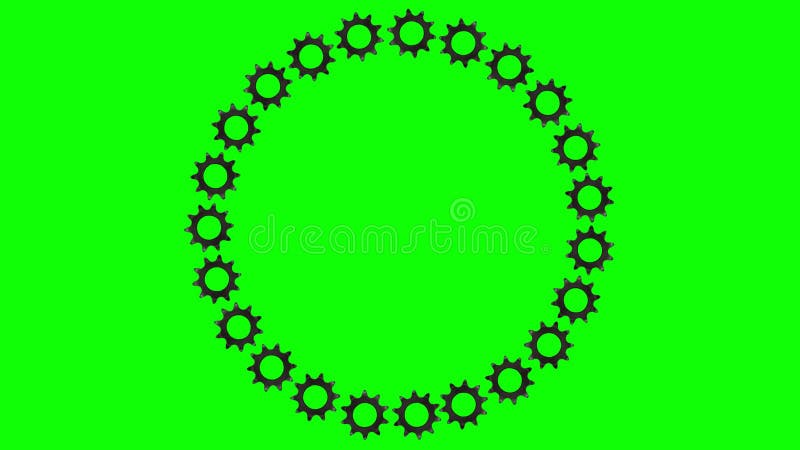 Spinning Gears Motion Graphics with Green Screen Background Stock Footage - Video of moving ...