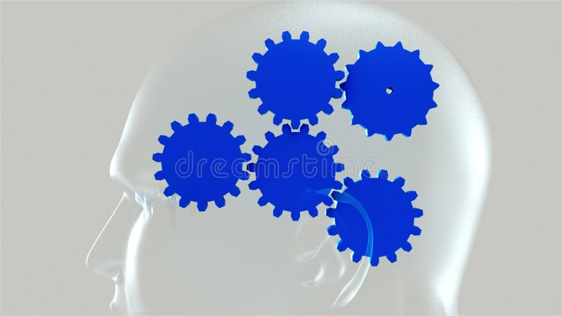 Gears Spinning Brain Stock Illustrations – 24 Gears Spinning Brain ...