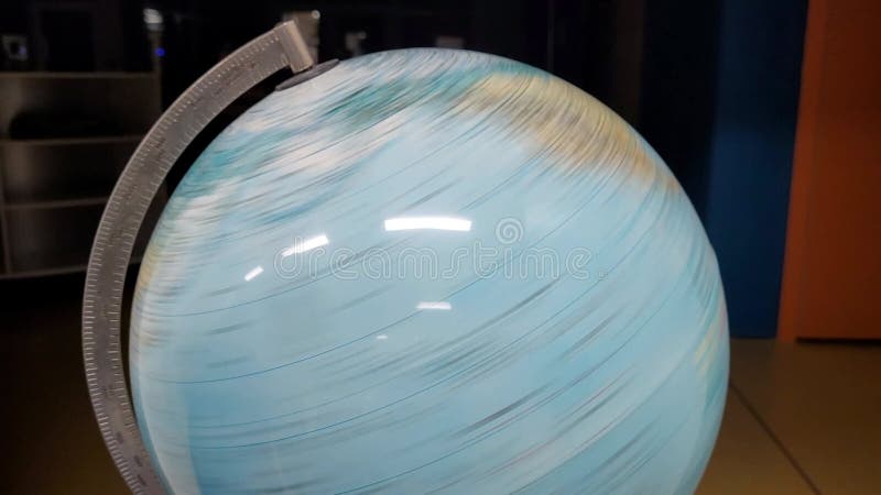Spinning Globe in a Classroom Stock Video - Video of earth, academic ...