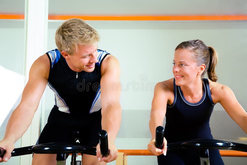 Spinning in the gym stock image. Image of equipment, cycle - 6047467