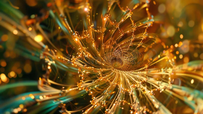 A Spinning Kaleidoscope Made of Shimmering Strings Symbolizing the ...