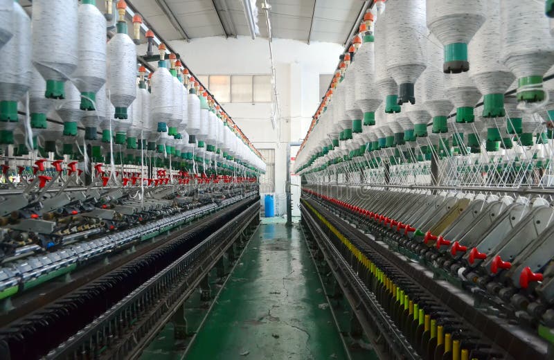 Spinning mill stock image. Image of colored, material - 76317485