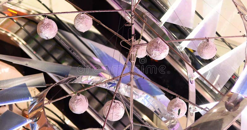 Spinning Objects in a Stylish Interior Stock Video - Video of geometric ...