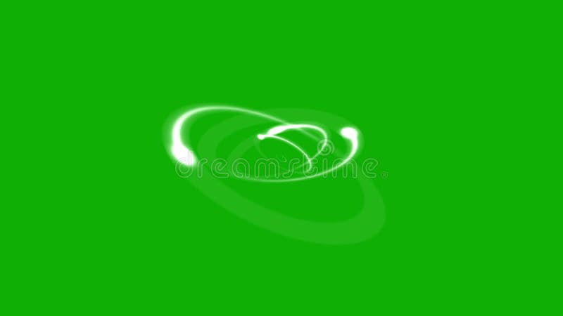 Spinning Arcs Motion Graphics with Green Screen Background Stock Video ...