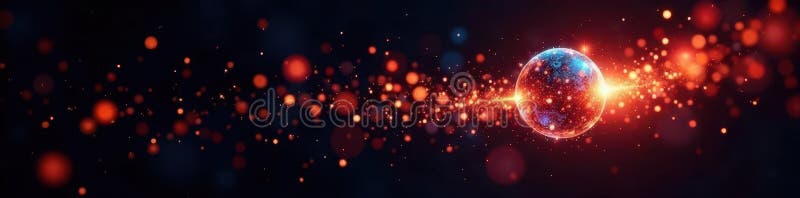 Spinning Orbs Emitting Bright Sparks Against Black Backdrop , Dark ...