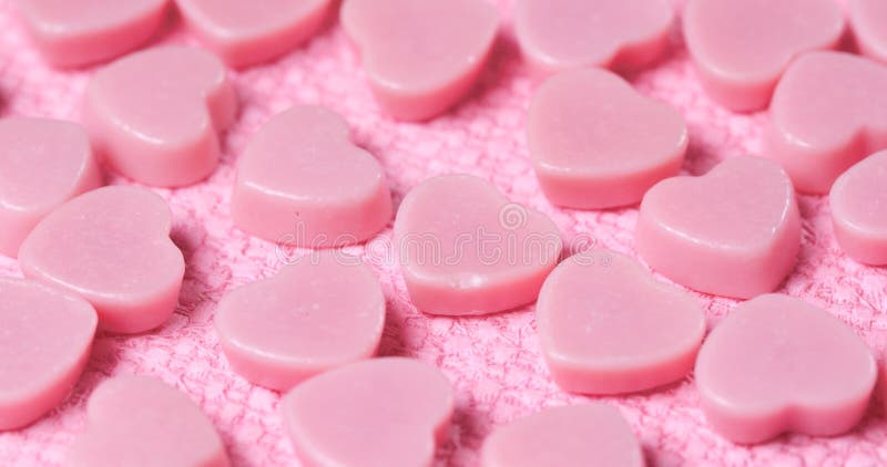 Spinning of Pink Heart Shape Chocolate Candy Stock Video - Video of ...