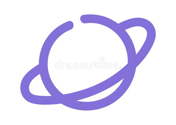 Spinning Planet Doodle Browser Symbol Stock Vector - Illustration of ...