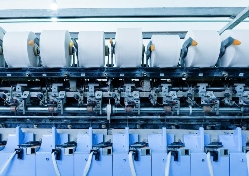 Spinning plant machine stock image. Image of floor, light - 59603013