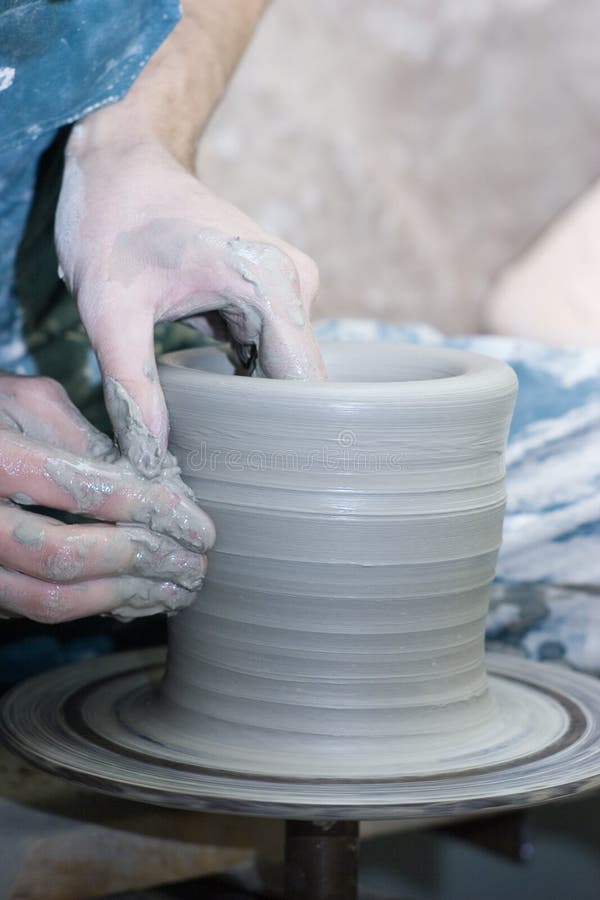 Spinning the pot stock image. Image of process, spin, round - 4147371