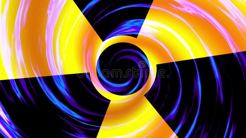 Nuclear Symbol Flashing Icon Looping Viseo.4k Stock Footage - Video of ...