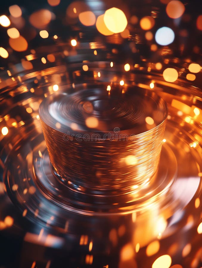 Spinning Raffle Drum Creating Excitement and Anticipation in a Festive ...