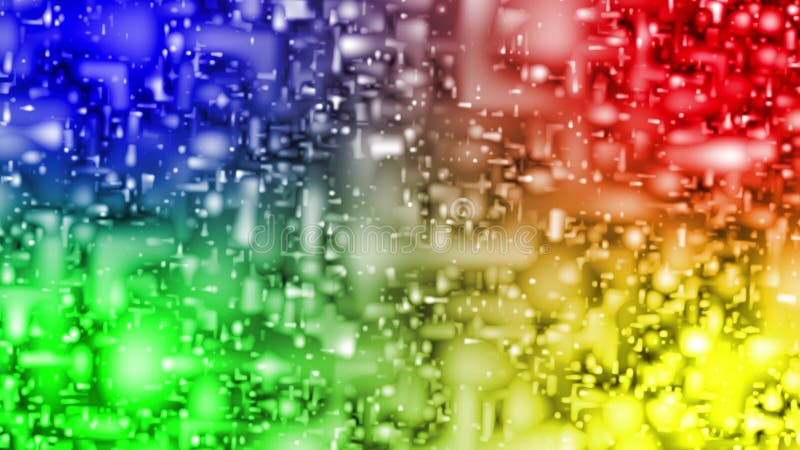 Spinning Rainbow Collored Mass of Particles Background in Seamless Loop ...