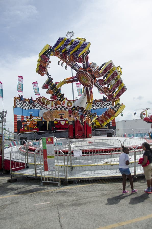 Spinning ride with blur editorial photography. Image of oklahoma - 44672802