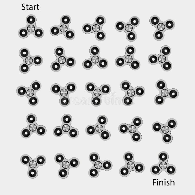 Spinning spinner icons stock vector. Illustration of hand - 101470573