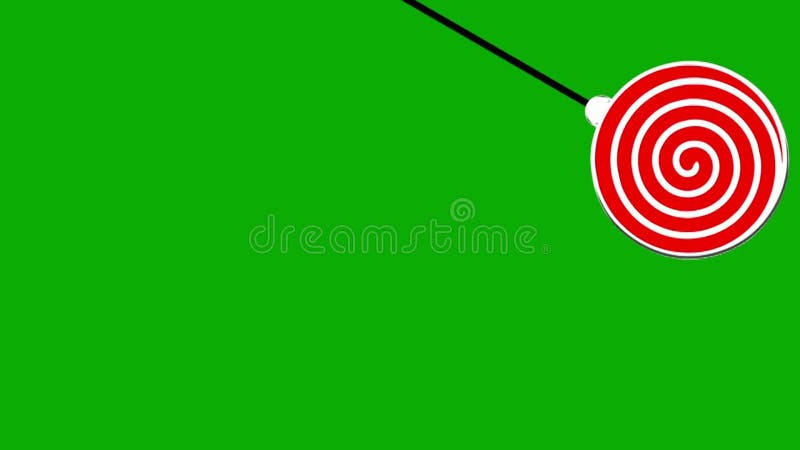 Spinning Spiral Illusion Pendulum Motion Graphics with Green Screen ...
