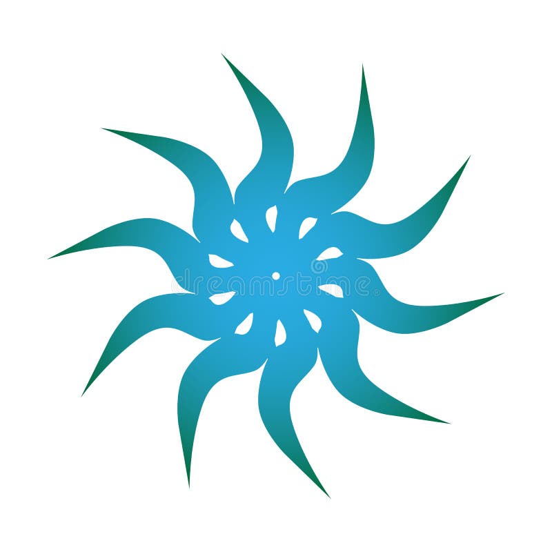 Circle Shaped Logo Blue Swirls Stock Illustrations – 12 Circle Shaped ...