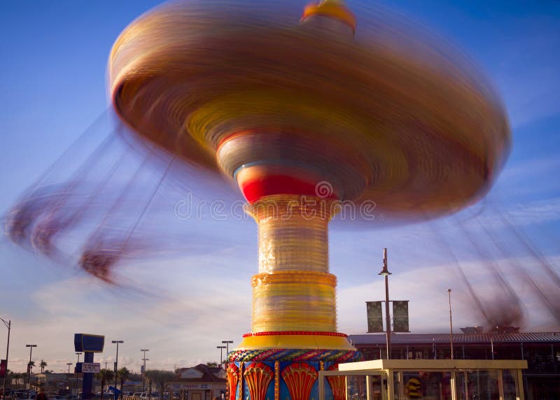 Spinning Top Amusment Ride stock photo. Image of long - 29032108