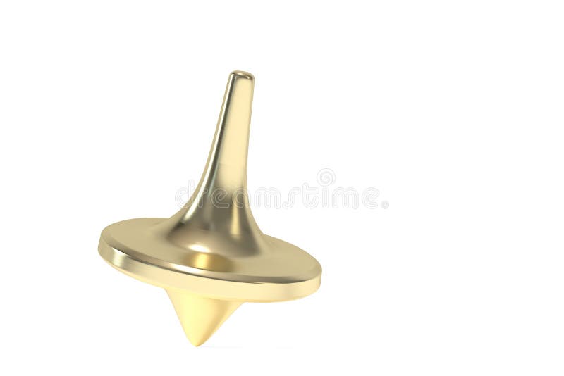 Spinning Top Isolated on White Background, 3D Rendering. 3D ...