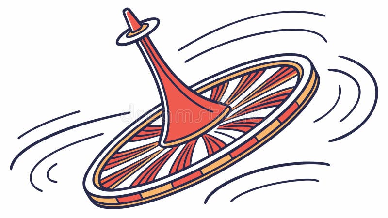 Spinning Top Toy, Classic Plaything, Vector Design Generative AI Stock ...