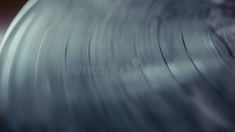Spinning Vinyl Record Creating a Captivating Visual Effect on a ...