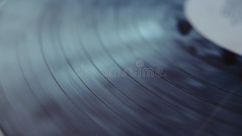 Spinning Vinyl Record Creating a Captivating Visual Effect on a ...