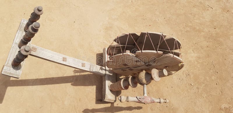 Spinning Wheel (Charkha) Hand Driven Machine Stock Photo - Image of ...