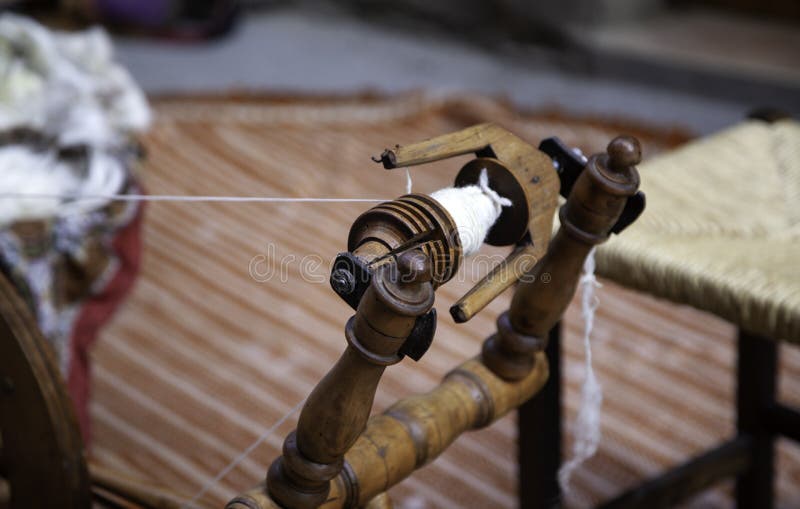 Spinning wheel handmade stock image. Image of spindle - 144854265