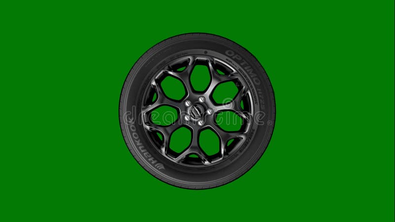 Spinning Wheel High Quality Green Screen Stock Footage - Video of ...