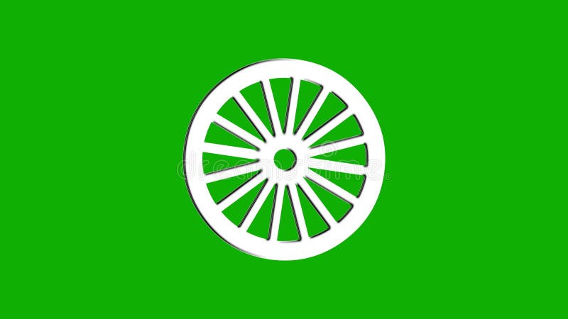 Spinning Wheel Motion Graphics with Green Screen Background Stock ...