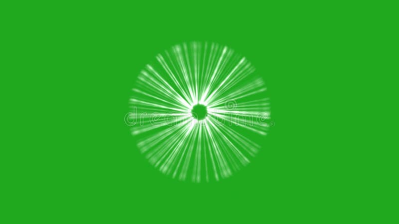 Spinning of a Wheel with Rays Projecting from the Center on Green ...