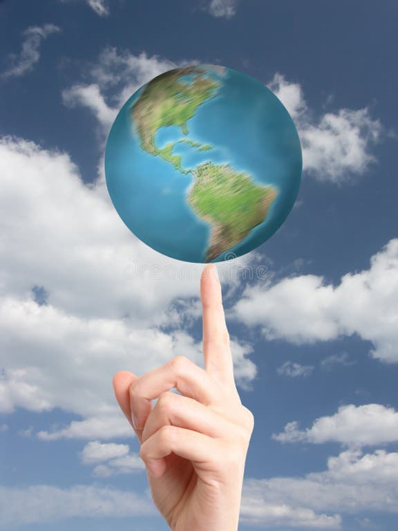 Spinning the world stock photo. Image of index, geography - 1501708