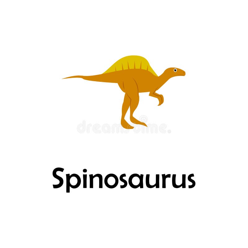 Spinosaurus Icon in Pattern Style. One of Dinosaurus Collection Icon ...