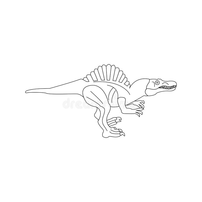 Line Spinosaurus Stock Illustrations – 419 Line Spinosaurus Stock ...