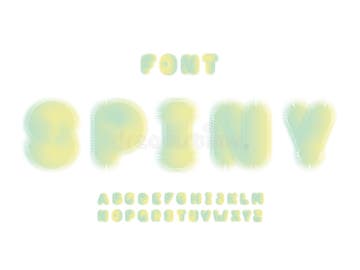 Spiky Alphabet Stock Illustrations – 98 Spiky Alphabet Stock ...